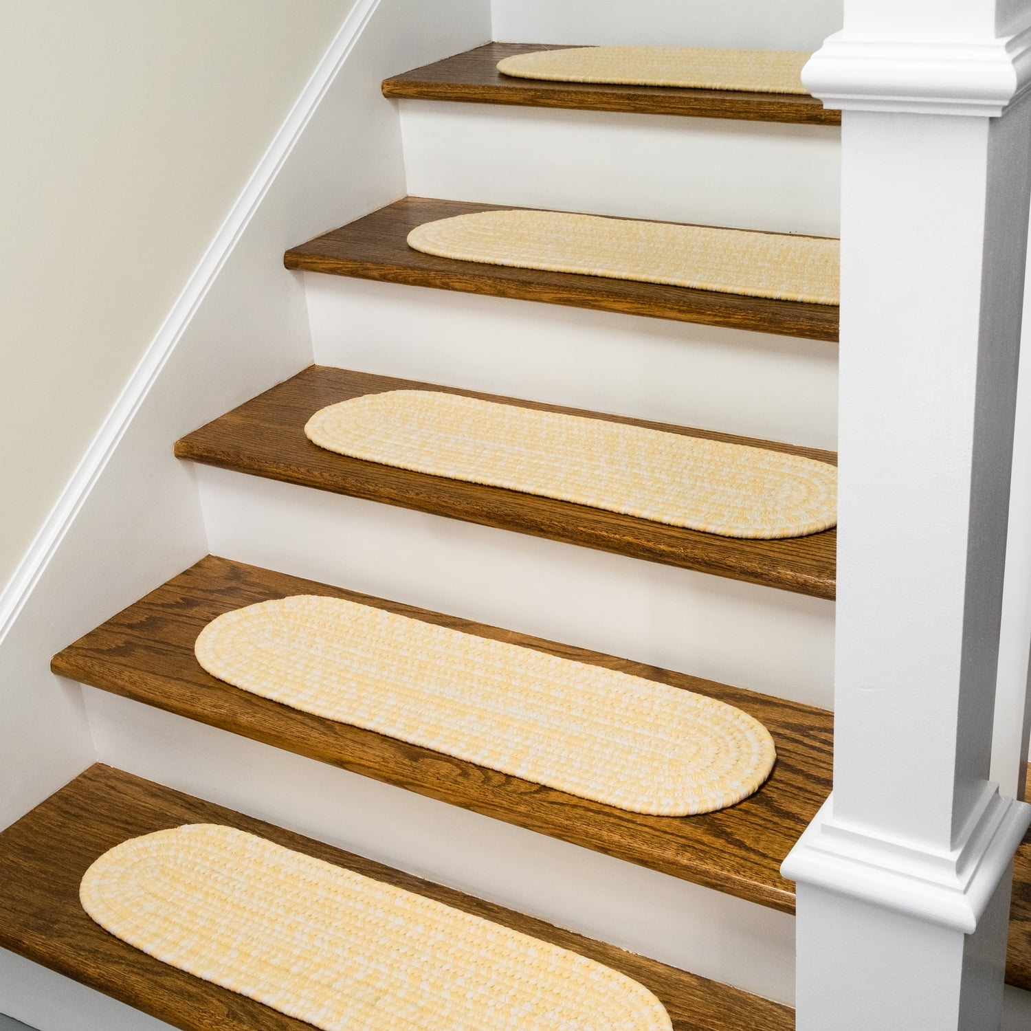 Colonial Mills HW83A008X028-4 8 x 28 in. Howell Tweed Stair Tread Mats ...