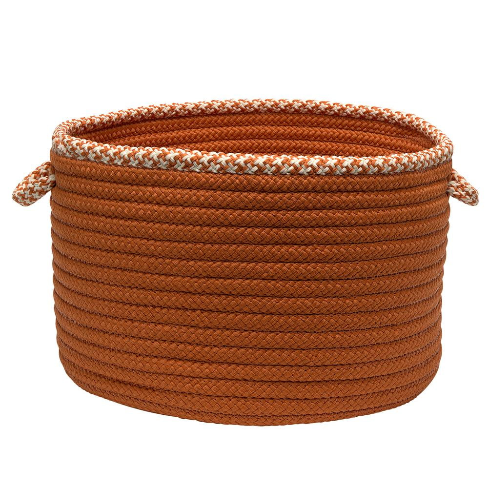 EH19A014X010 Houndstooth Bright Edge Basket - Orange 14"x14"x10" Basket ...