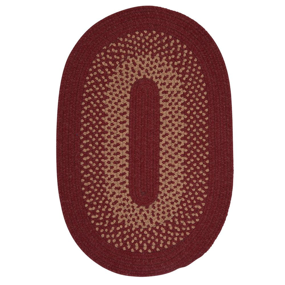 Colonial Mills Madison Braided Red Area Rug 2x12 - Walmart.com