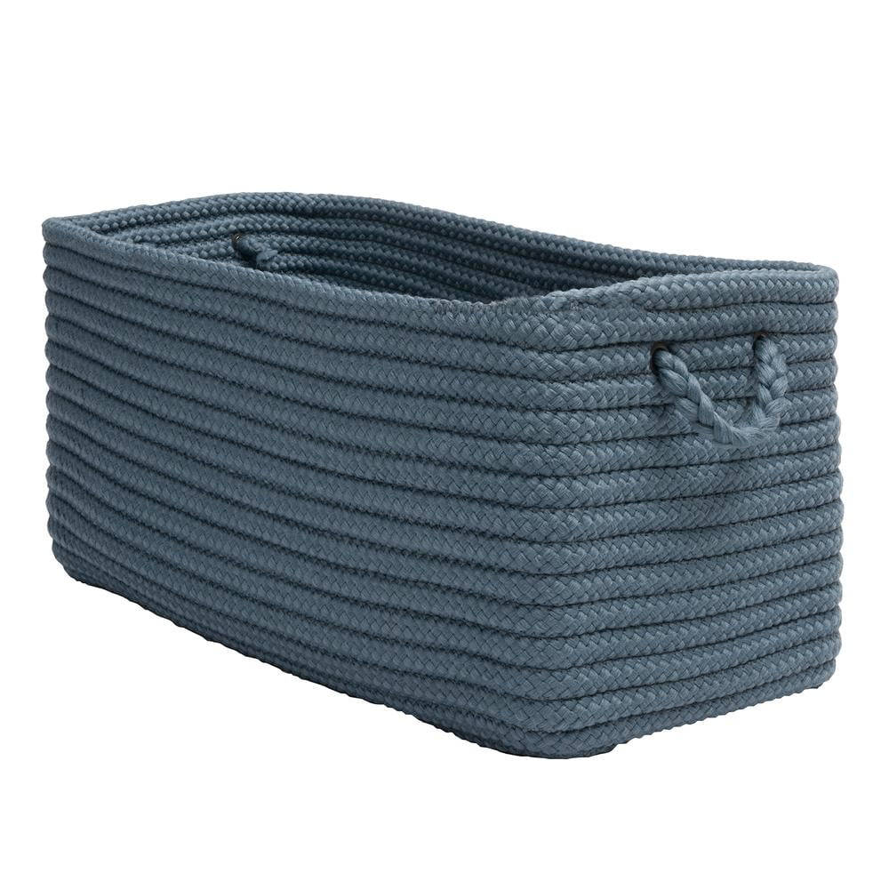 MO41A016X010S Modern Farmhouse Home Basket - Antique Blue 16"x8"x10 ...