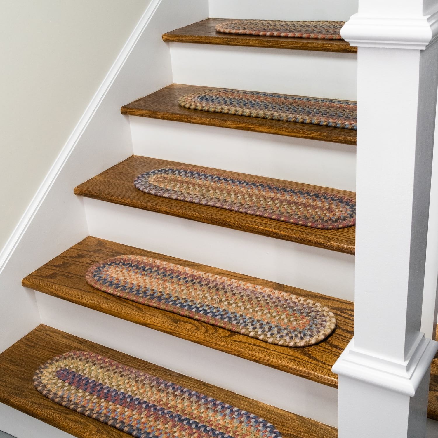 Colonial Mills New England Braided Wool Stair Treads - SET/13 8"x28 ...