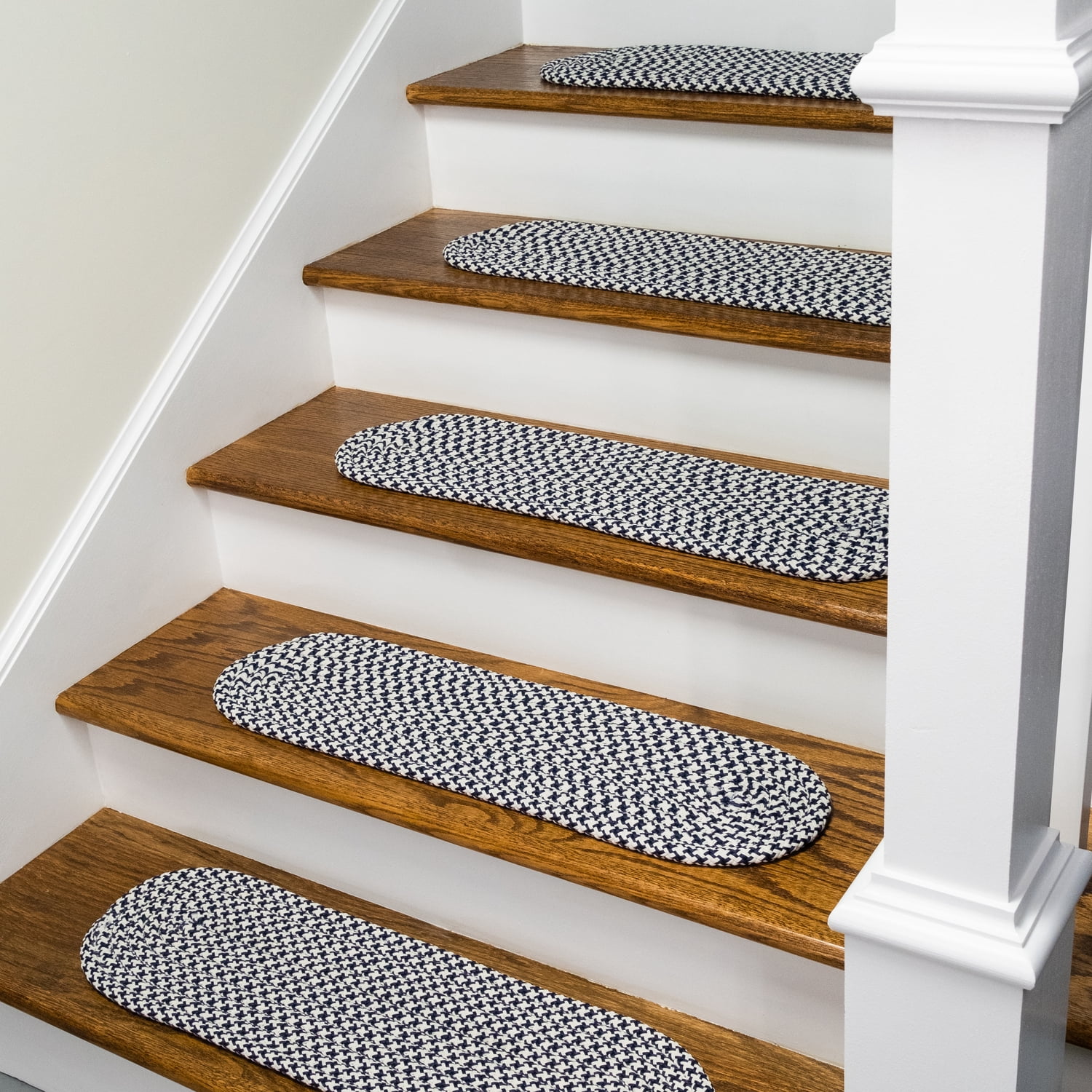 Colonial Mills SET-13 Milton Houndstooth Tweed Braided Stair Treads 8 ...