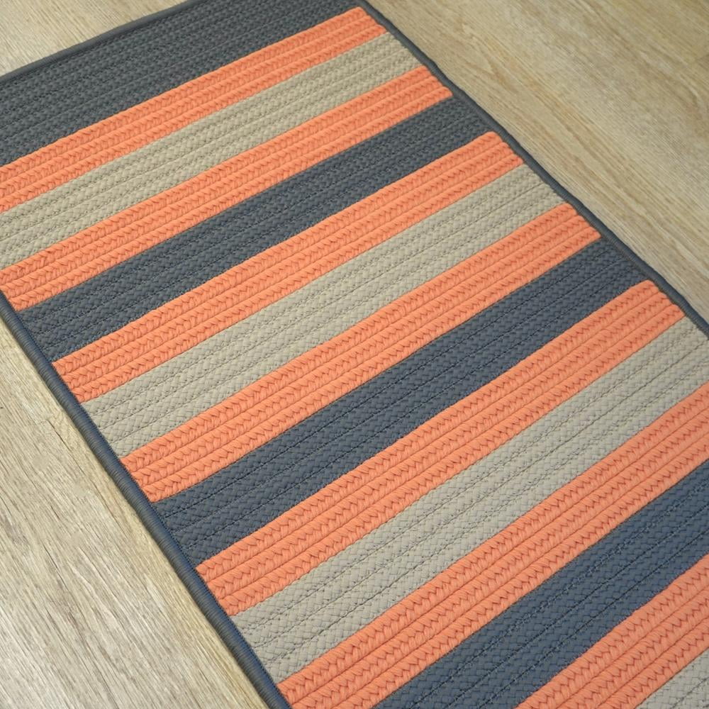 Colonial Mills Reed Stripe Square - Rusted Grey 12x12 Rug - Walmart.com