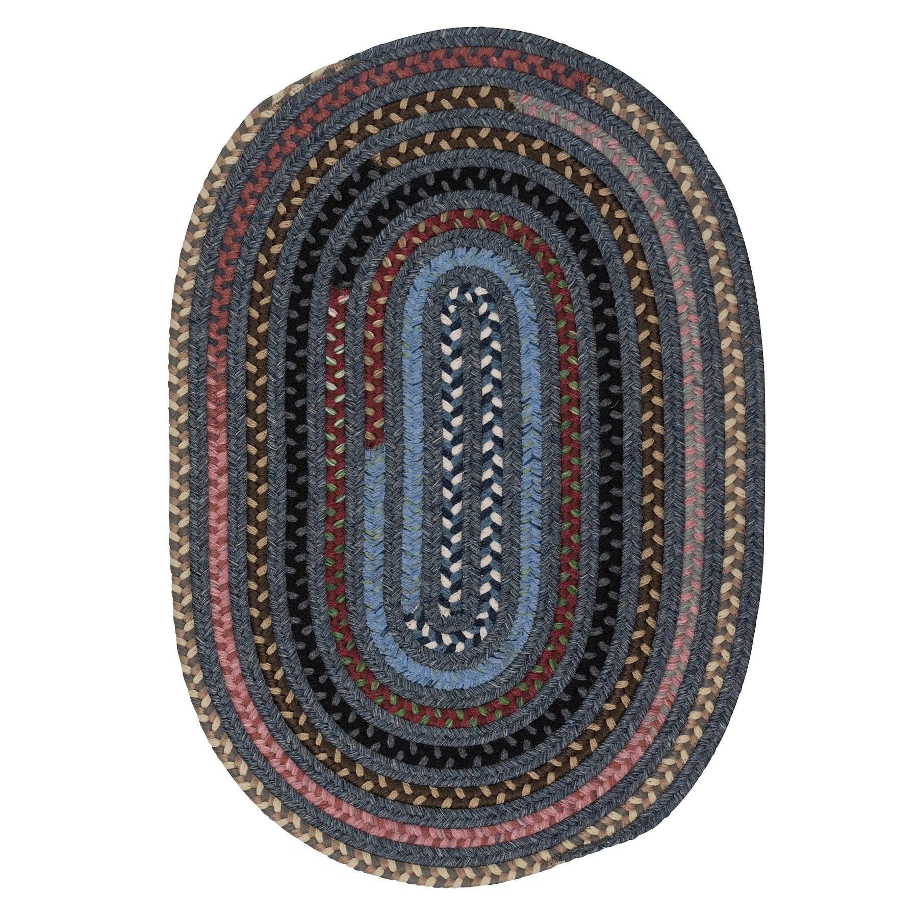 Colonial Mills Rhoddy Multicolor Oval Area Rug Stonewashed 7' x 9' Oval ...