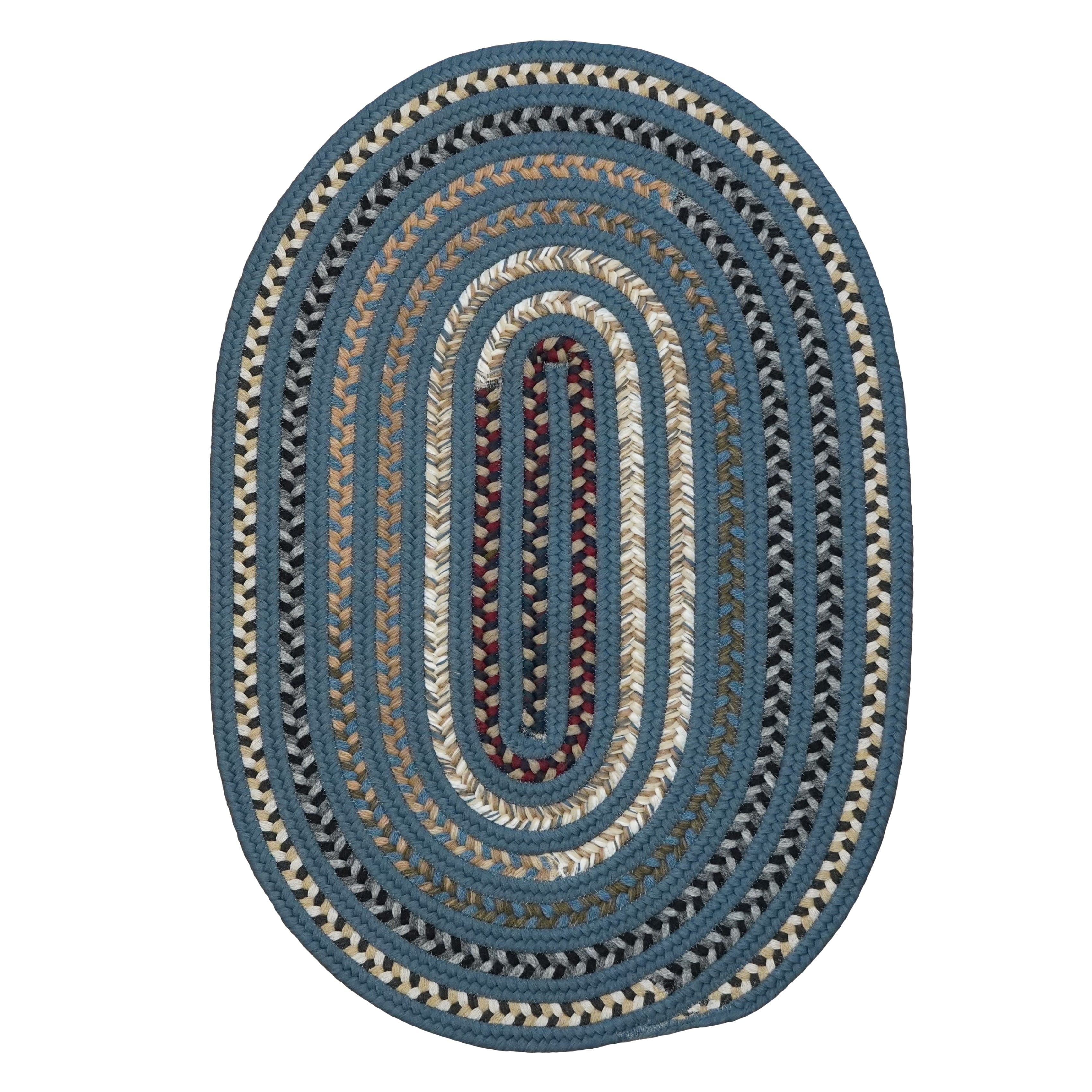 Colonial Mills Rhoddy Multicolor Oval Area Rug Stonewashed 7' x 9' Oval ...