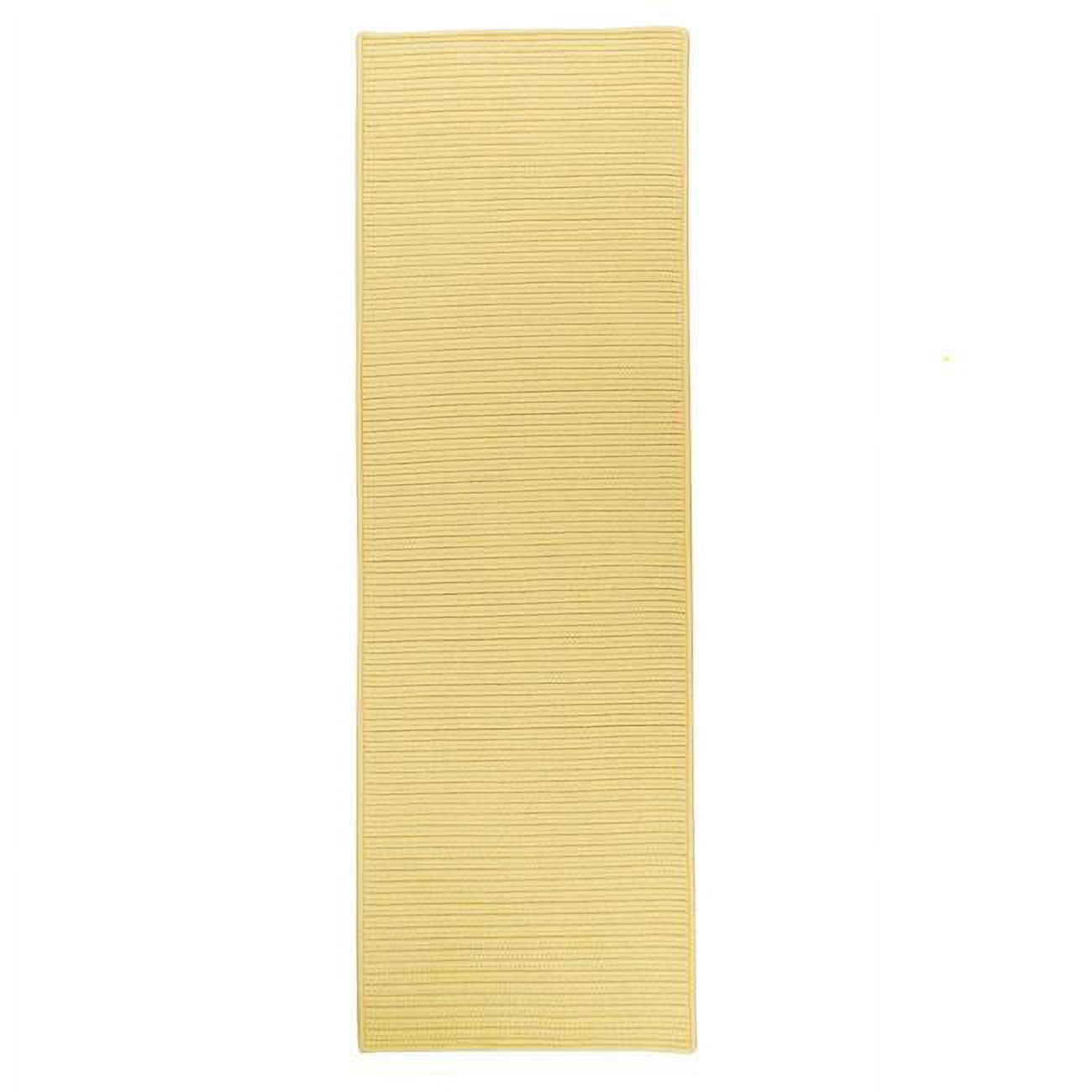 Colonial Mills Rug - Yellow - 2 ft. 4 in. x 13 ft. Reversible Flat ...
