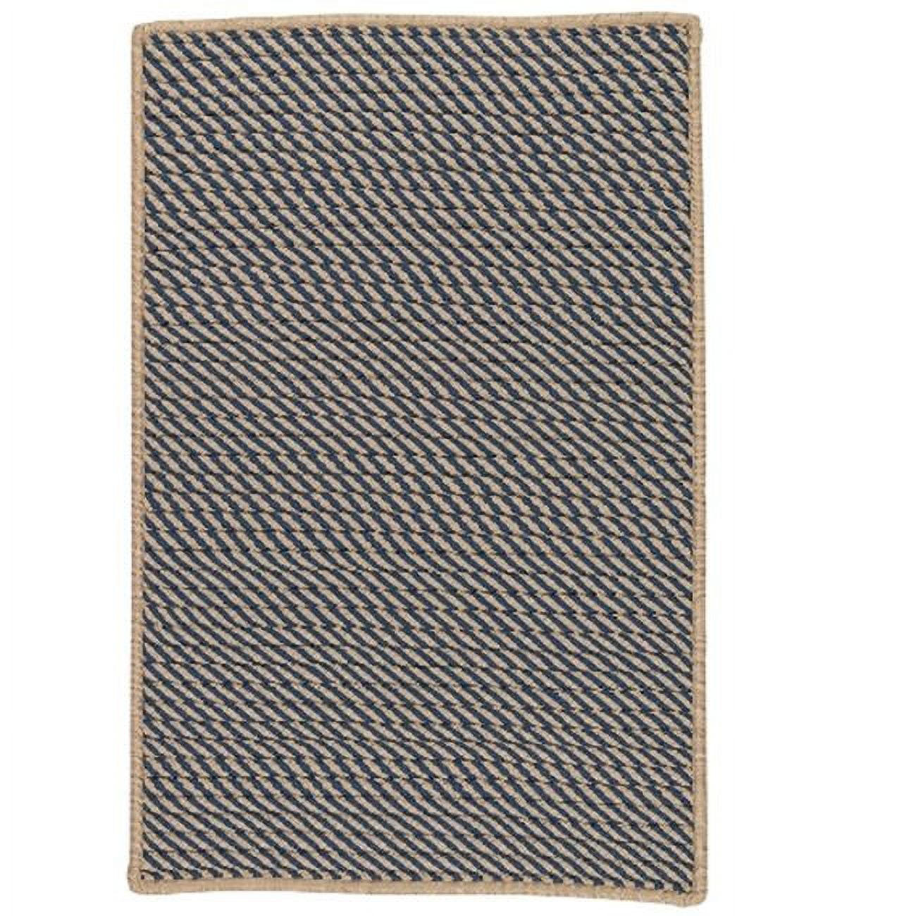 Colonial Mills Rug 8 x 8 ft. Point Prim Square Braided Rug Blue ...