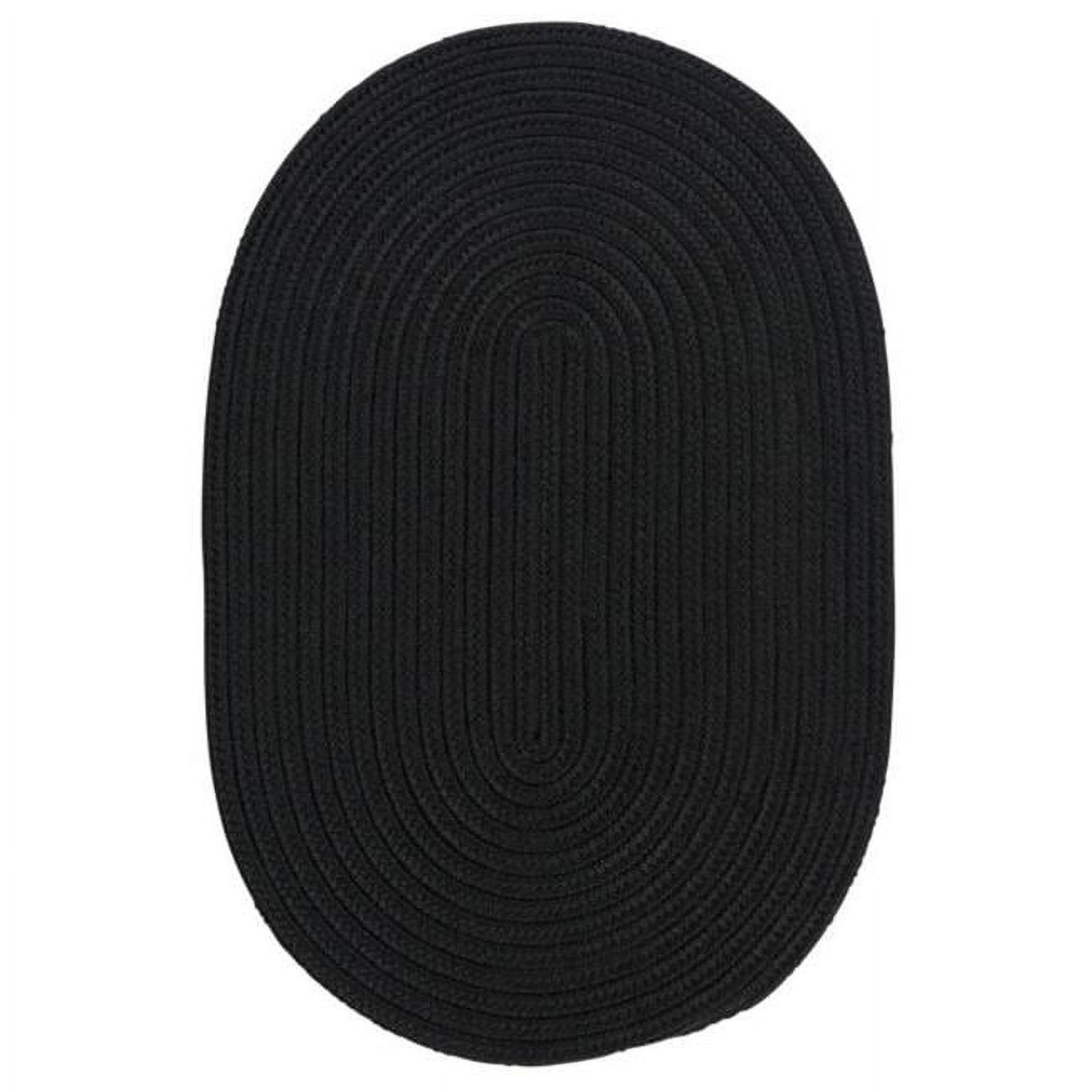 Colonial Mills Rug Boca Raton Black 8 ft. Round Braided Rug - 8 ft ...