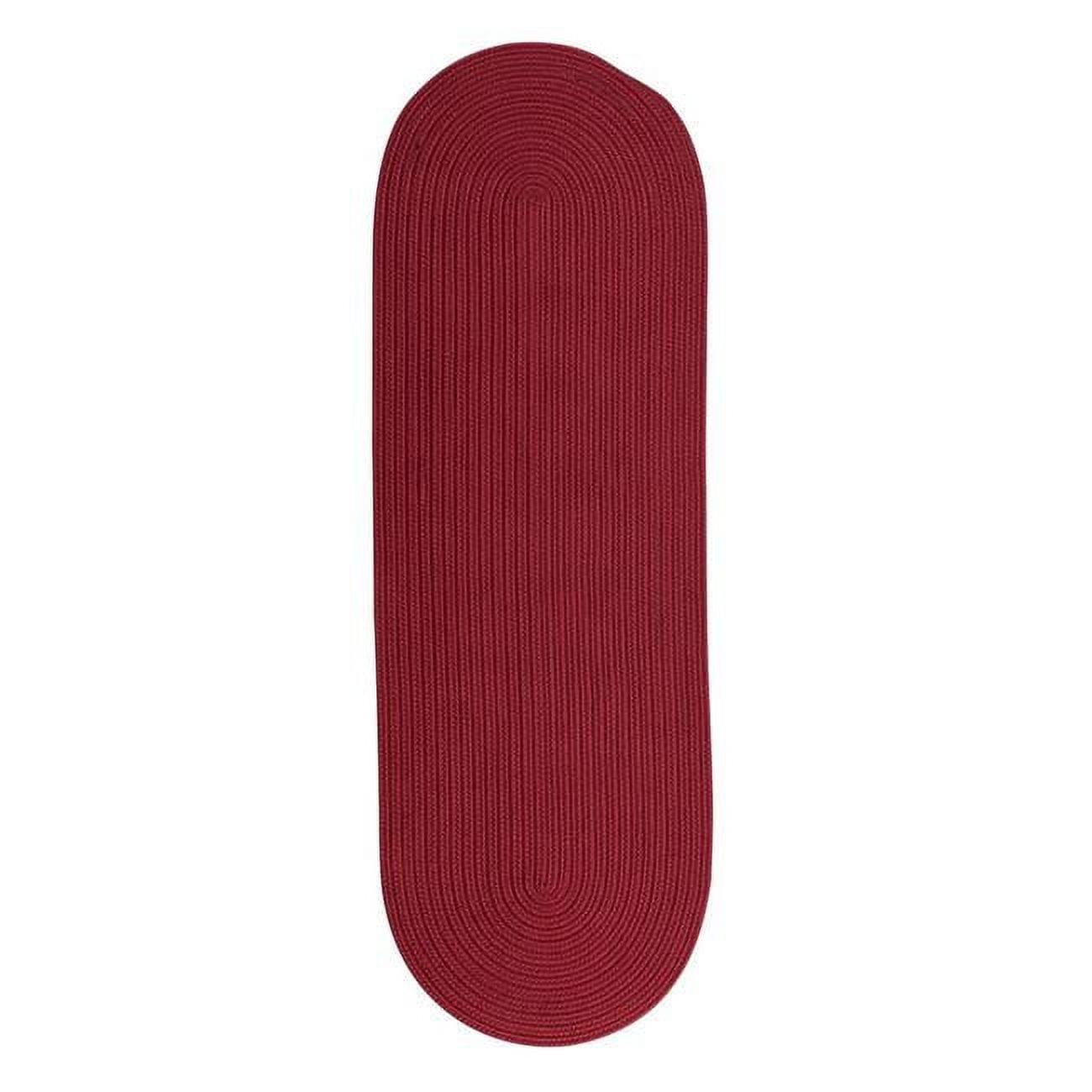 Colonial Mills Rug Reversible Flat-Braid Oval Braided Runner Red - 2 ft ...