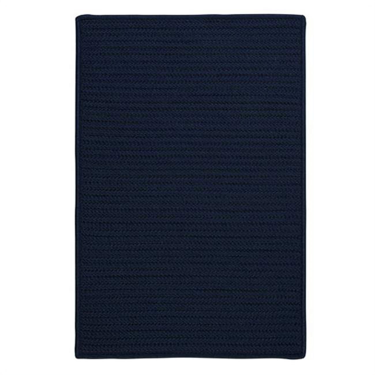 Colonial Mills Rug Simply Home Solid - Navy 8 ft. Square Braided Rug ...