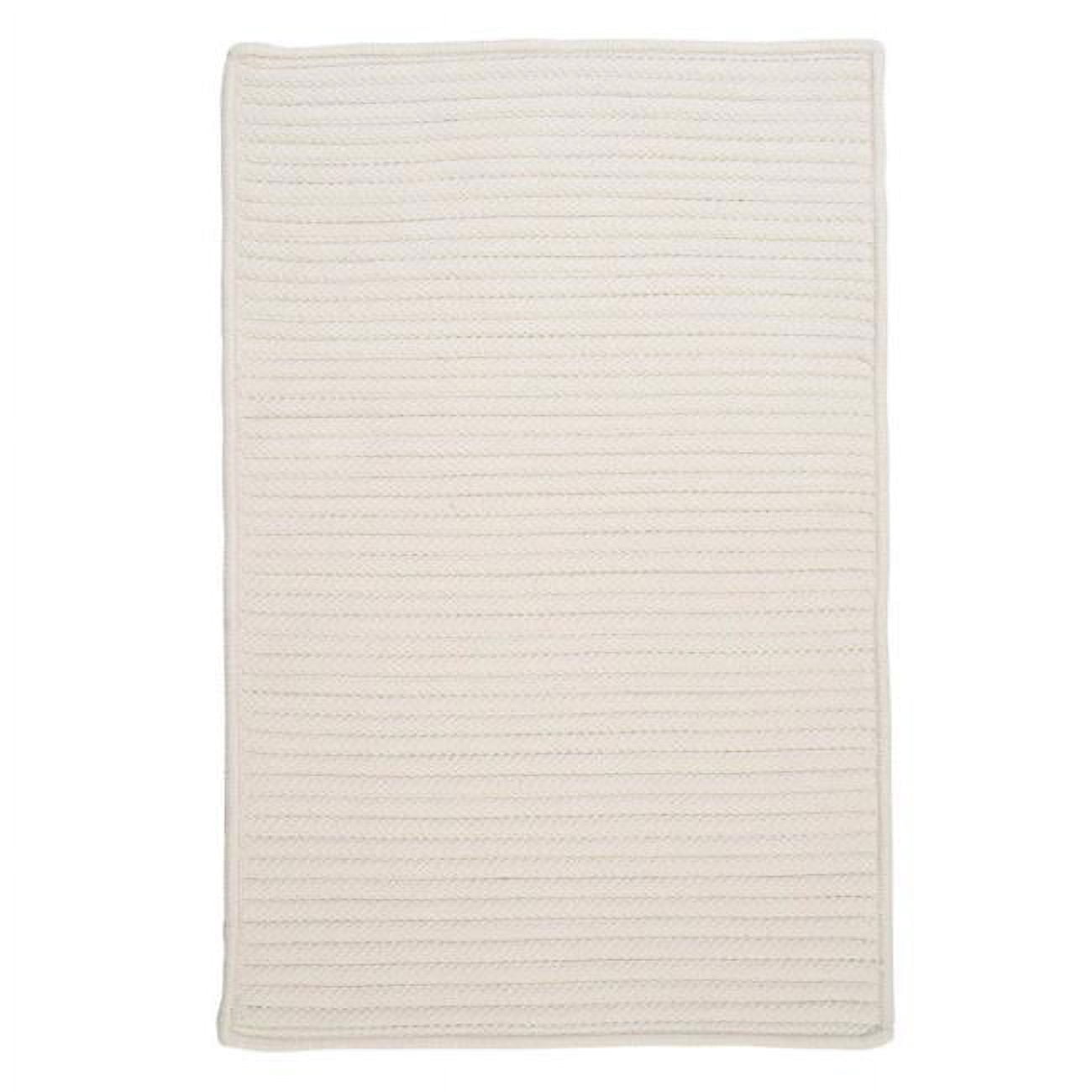 Colonial Mills Rug Simply Home Solid White Braided Rug - 2 ft. x 3 ft ...