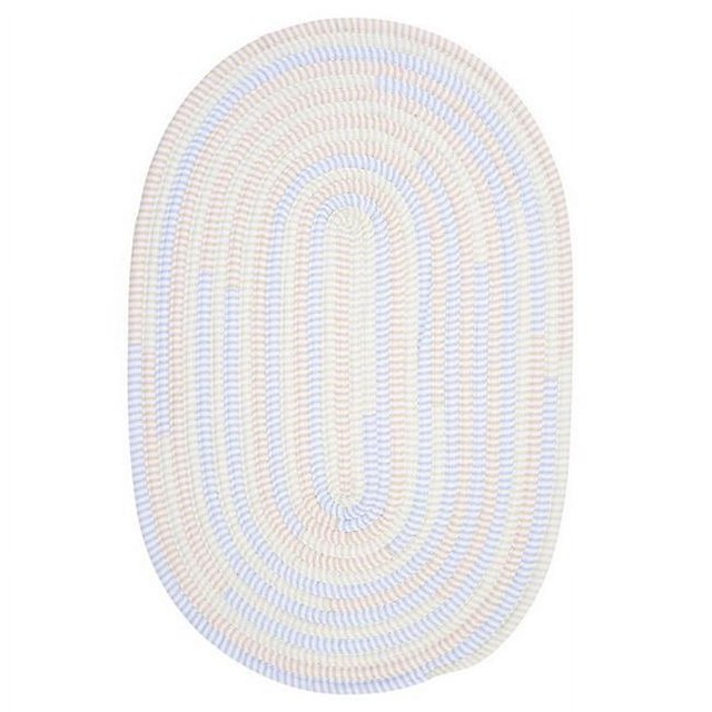 Colonial Mills Rug Ticking Stripe - Starlight 8 ft. Round Braided Rug ...
