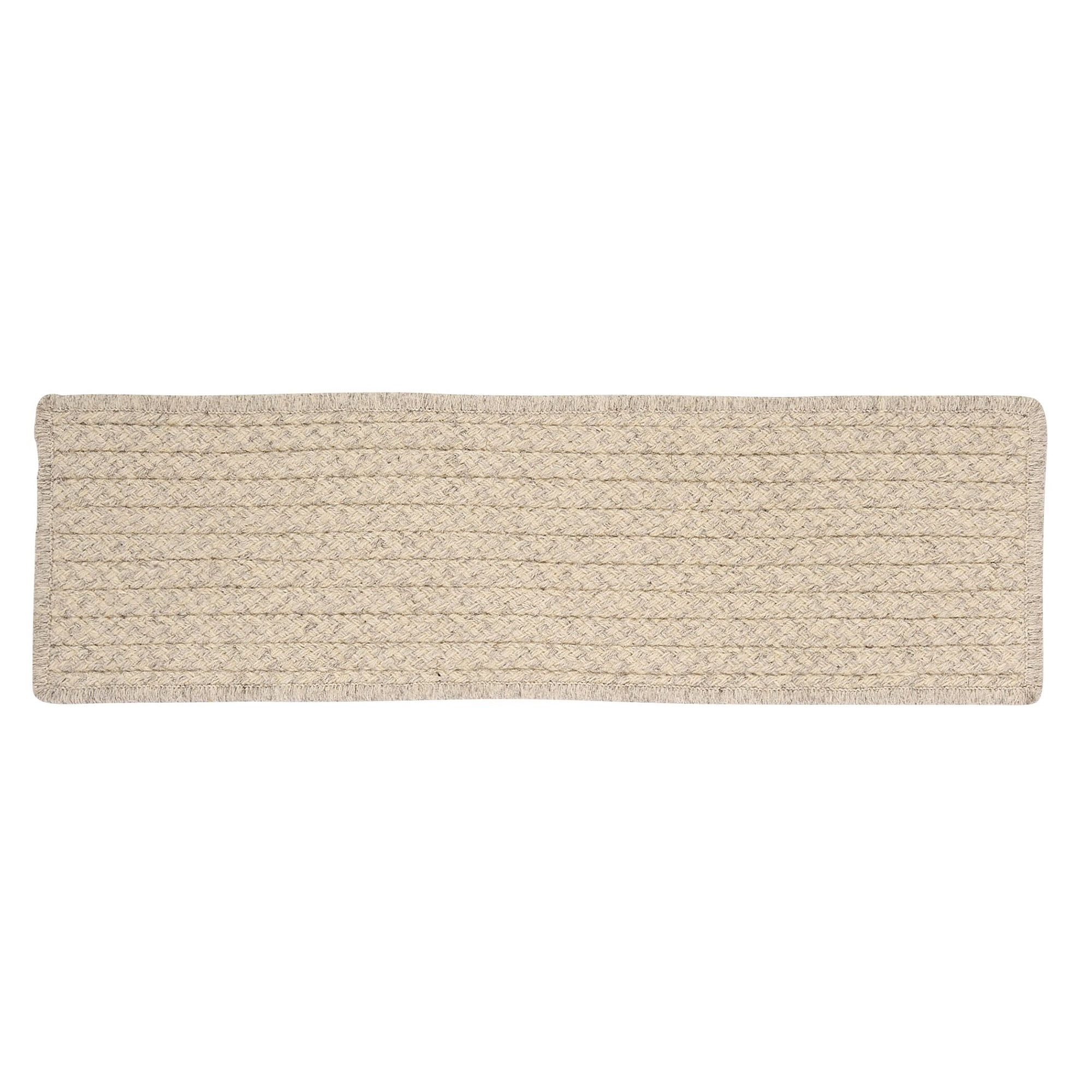 Colonial Mills Set of 13 Beige Hand Braided Rectangular Stair Tread Rug ...