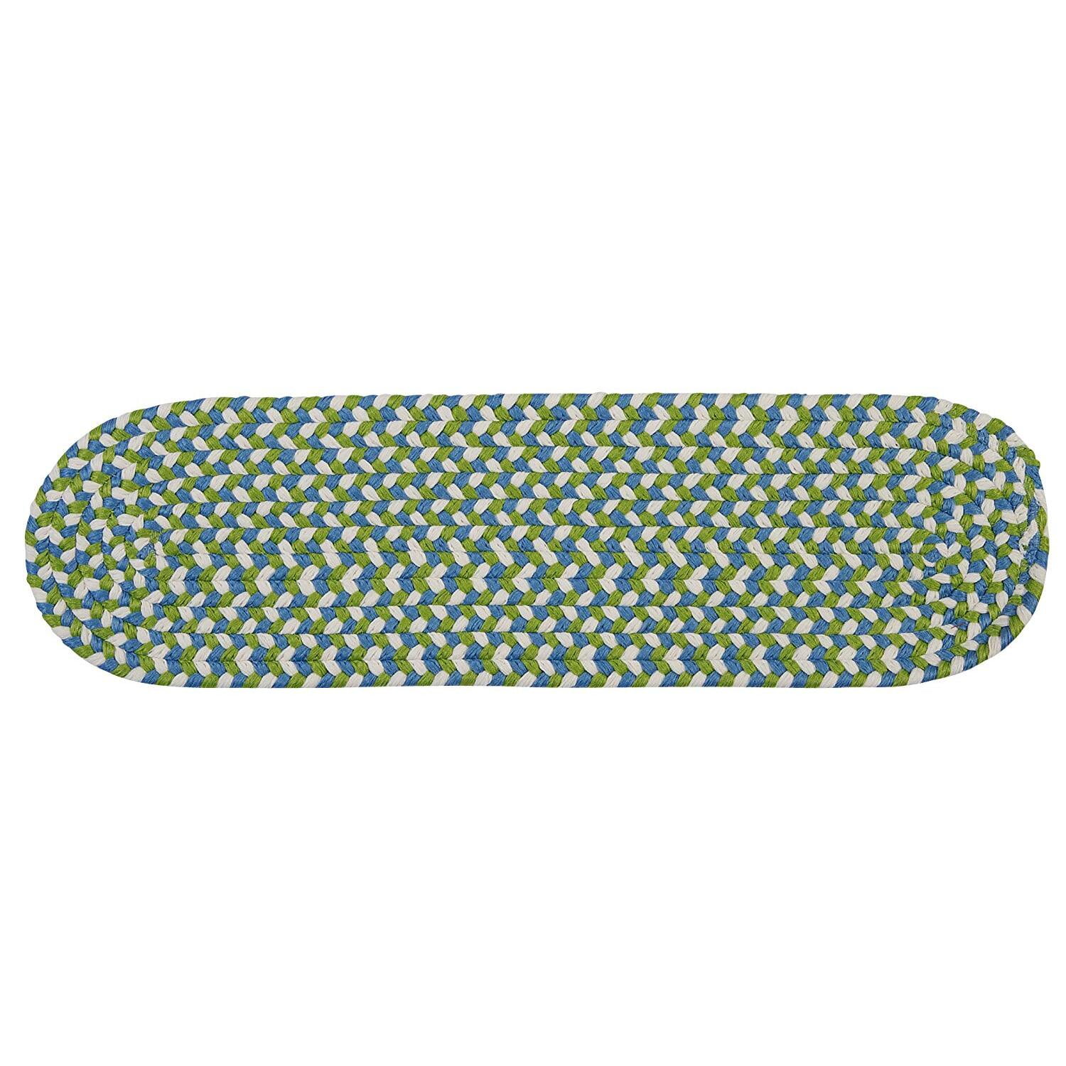 Colonial Mills Set of 13 Blue and Green Handmade Braided Reversible ...