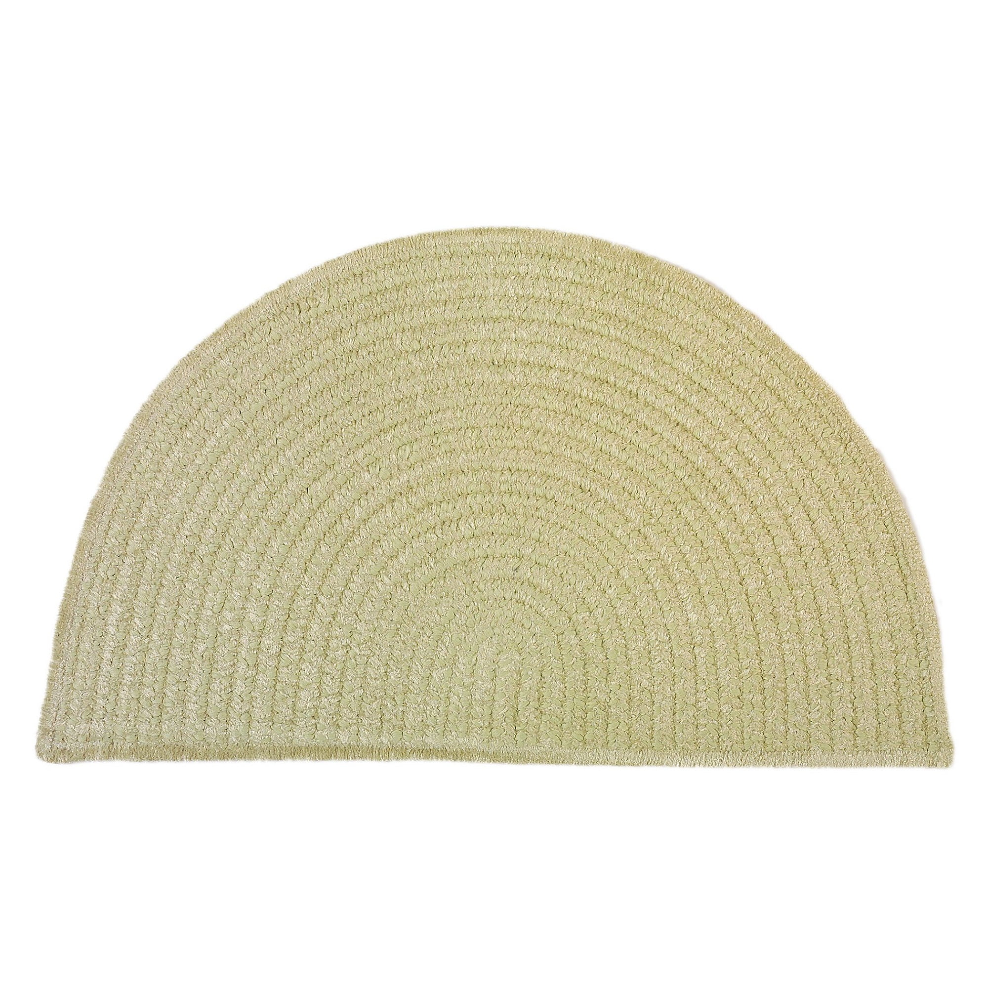 Colonial Mills Set of 2 Light Green Half-Moon Shaped Reversible ...