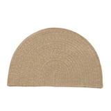 Colonial Mills Set of 2 Light Mocha Brown Half-Moon Shaped Reversible ...