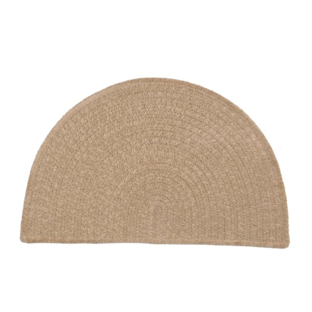 Colonial Mills Set of 2 Light Mocha Brown Half-Moon Shaped Reversible ...