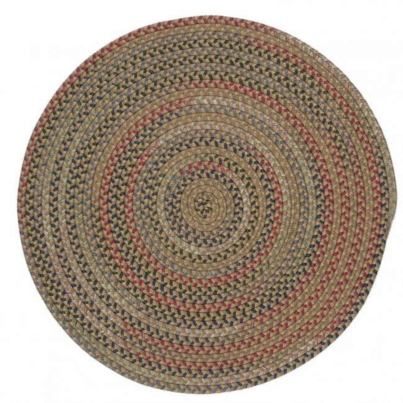 Colonial Mills Wayland Rustic Farmhouse Braided Multicolor Round Rug ...