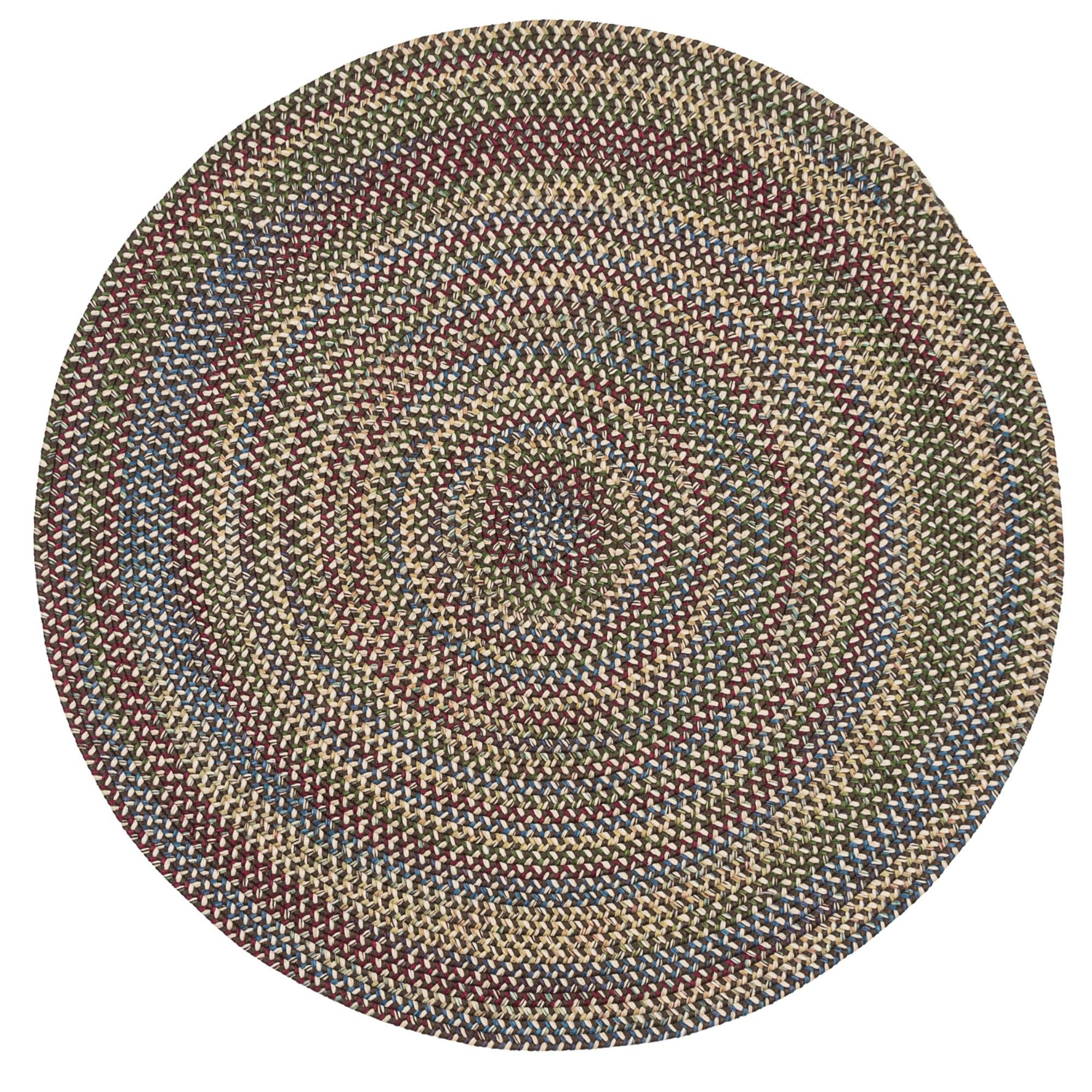 Colonial Mills Worley Rustic Braided Round Rug Brown 13x13 12' Round ...