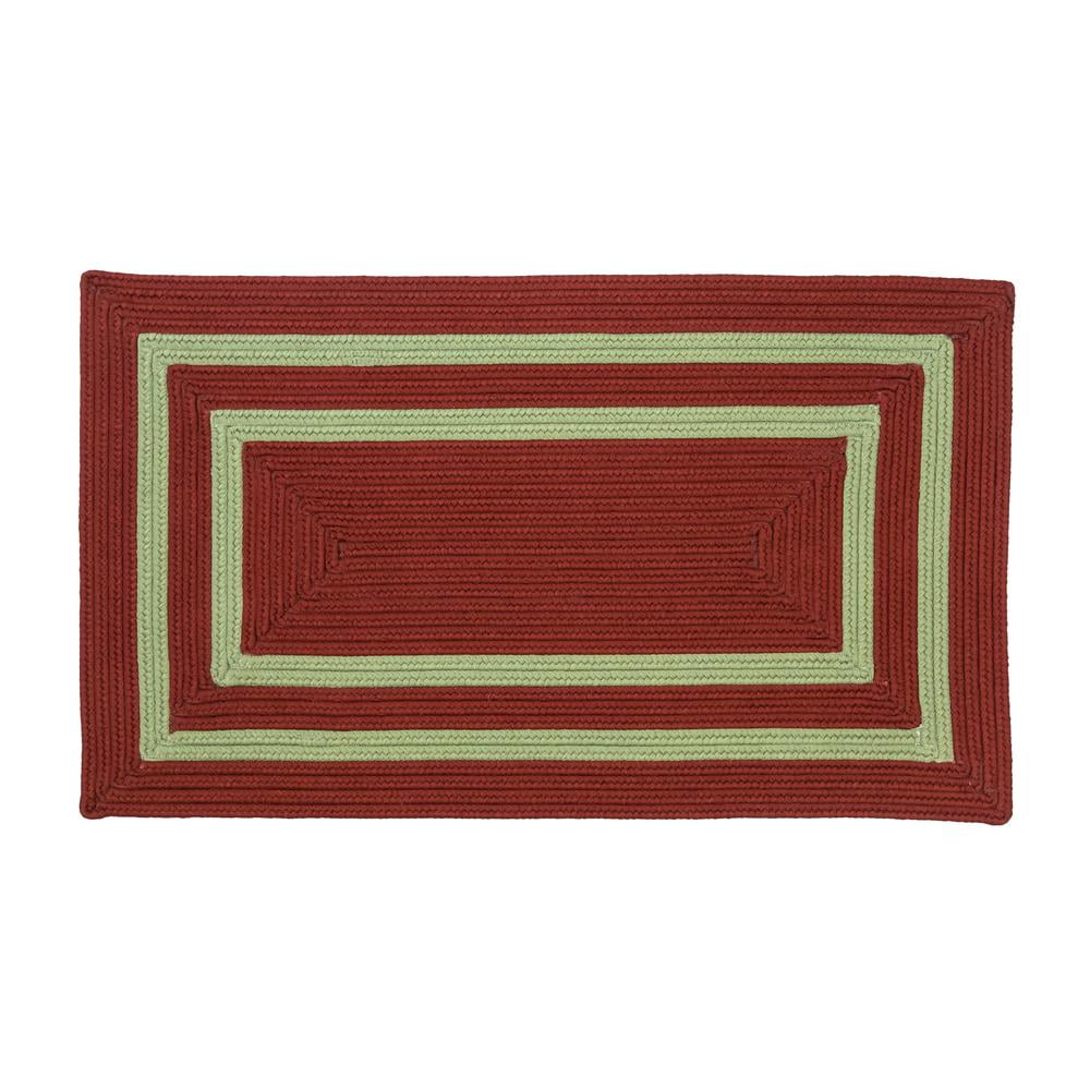 Colonial Mills Double Border Christmas Rug - Red/Green 42" x 66" - Walmart.com