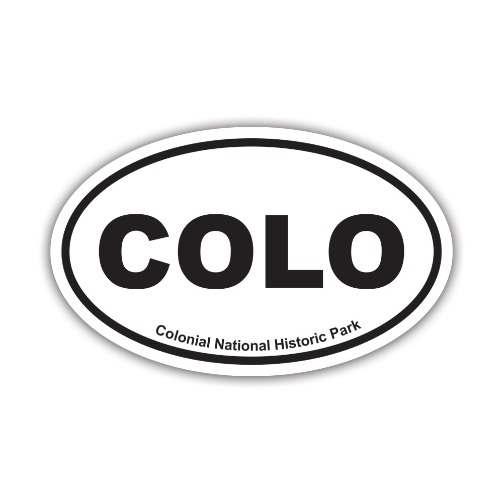 Colonial National Historic Park COLO Oval Sticker Decal - Self Adhesive ...