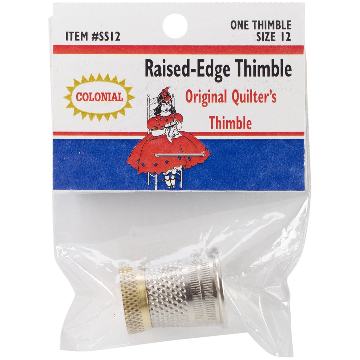 Colonial Raised-Edge Thimble-Size 12 - Walmart.com