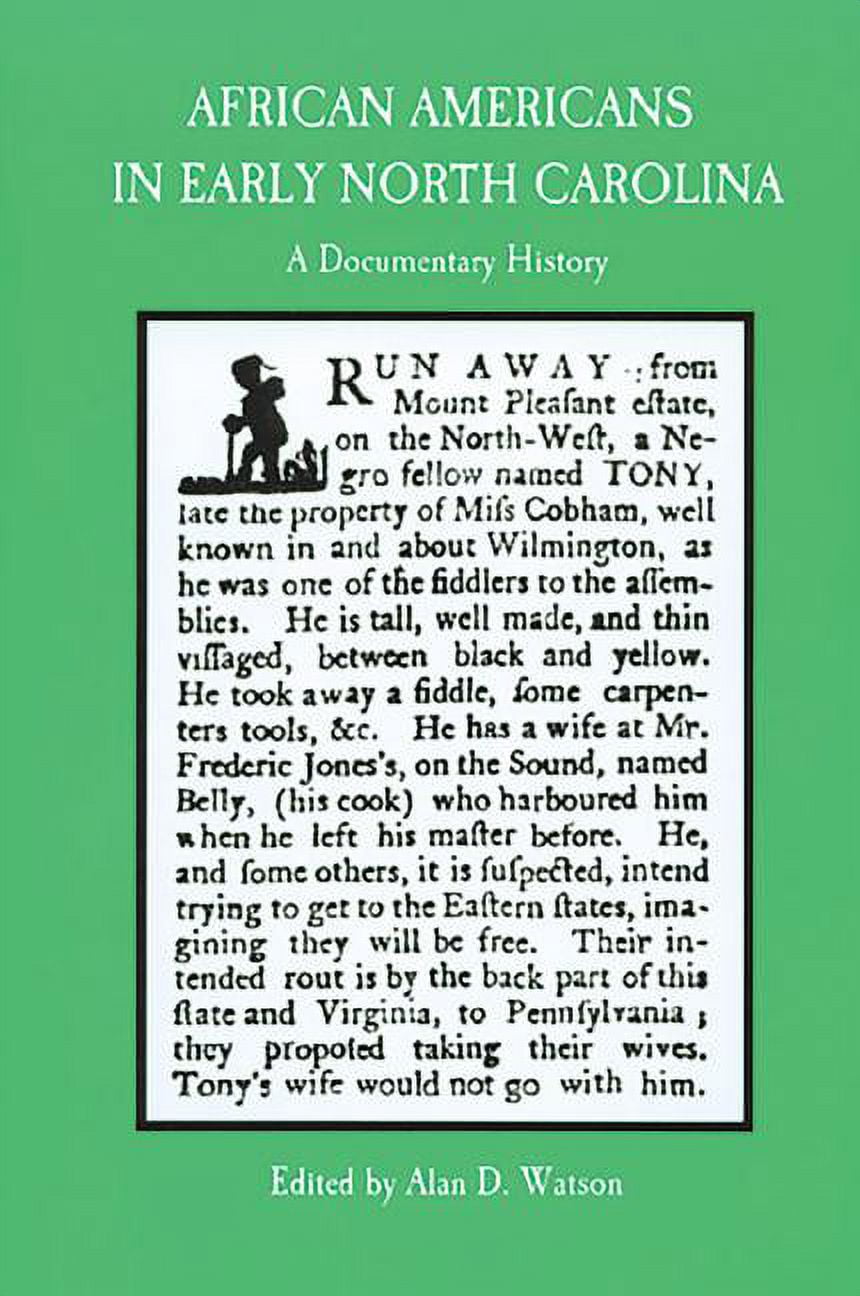 Colonial Records of North Carolina African Americans in Early North ...