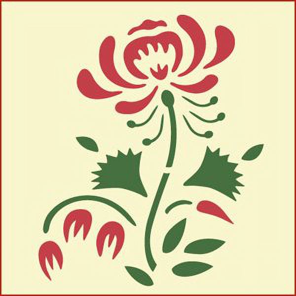 Colonial Rose Stencil - Flower Floral Arrangements Bouquet Border ...