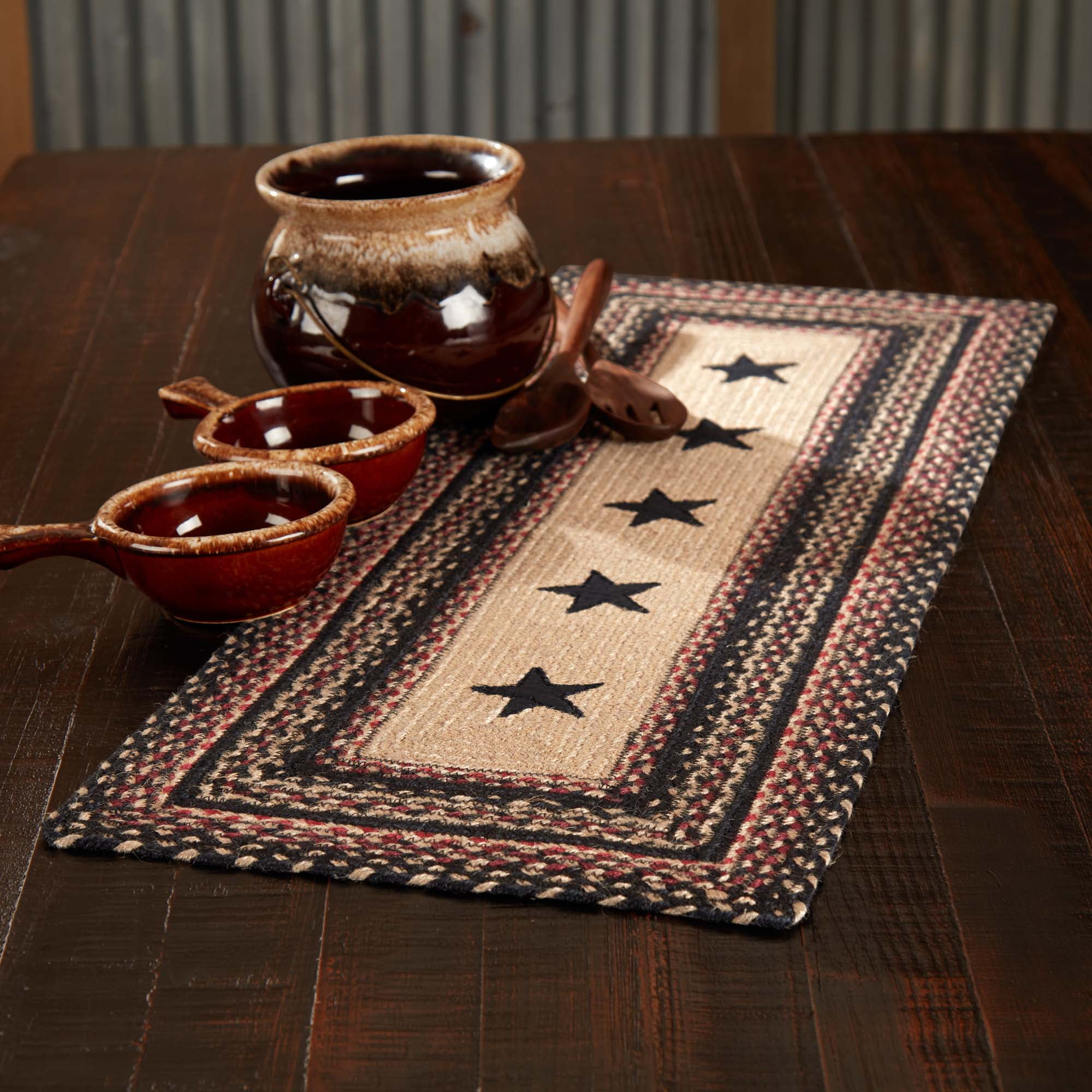 Colonial Star Jute Rect Runner 13x36 - Walmart.com
