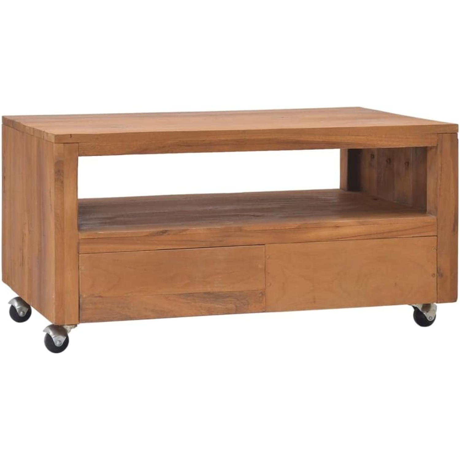 Colonial Style Lowboard Wooden TV Cabinet Stand Convenient Storage with ...