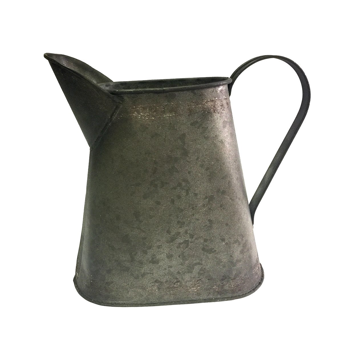 Colonial Tin Works Small Decorative Industrial Tabletop Metal Pitcher ...