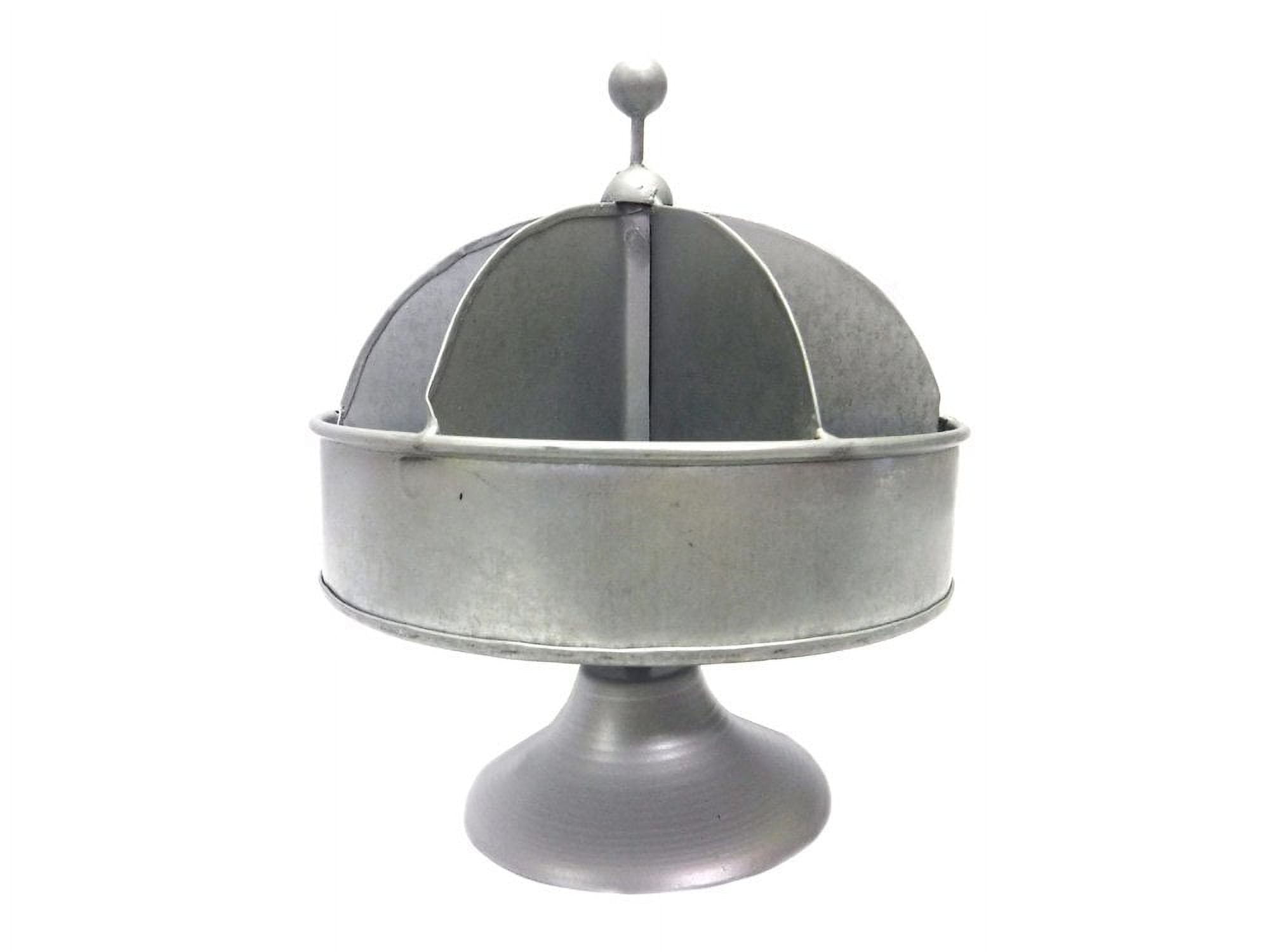 Colonial Tin Works Small Galvanized Metal Rotating Hardware Bin ...