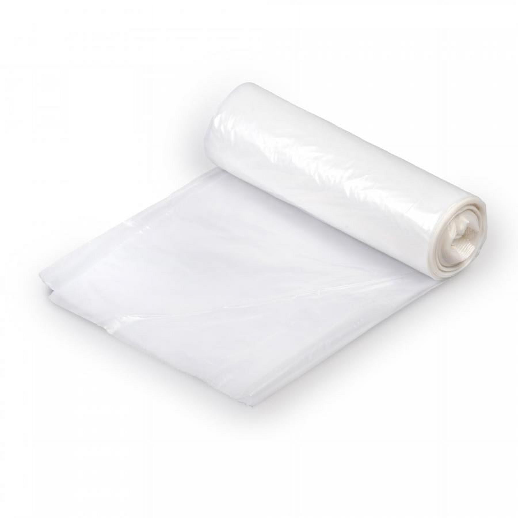 Colonial Small Plastic Garbage Trash Bags, Clear, 15 gal., 6 Mic ...