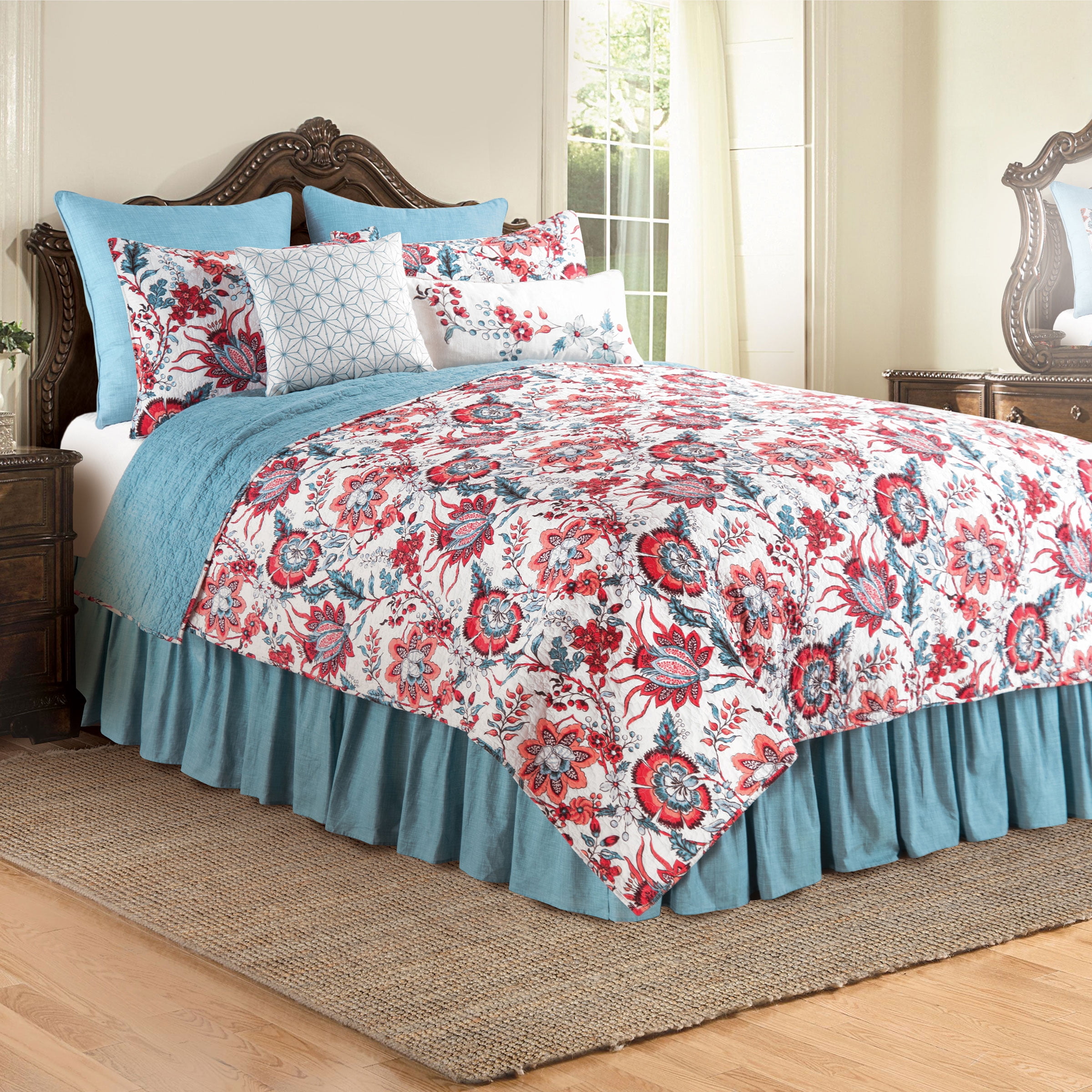 Colonial Williamsburg Adrienne King Quilt - Walmart.com