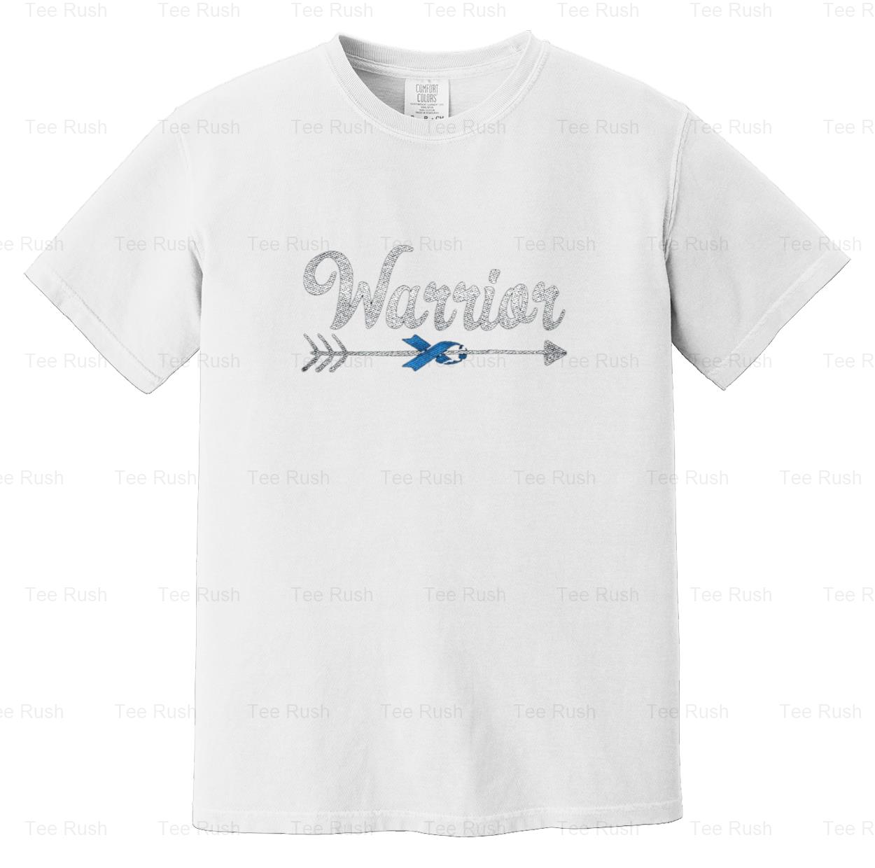 Colonoscopy Warrior Survivor Colon Cancer Awareness Blue Ribbon Funny ...