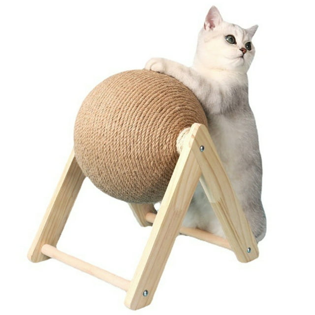 Coloody Cat Scratcher Toy Natural Sisal Cat Scratching Ball For Cat ...
