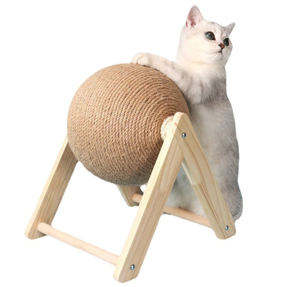 Coloody Sisal Cat Scratching Ball Toy, Round Design, 7.9 Inch, Exercise ...