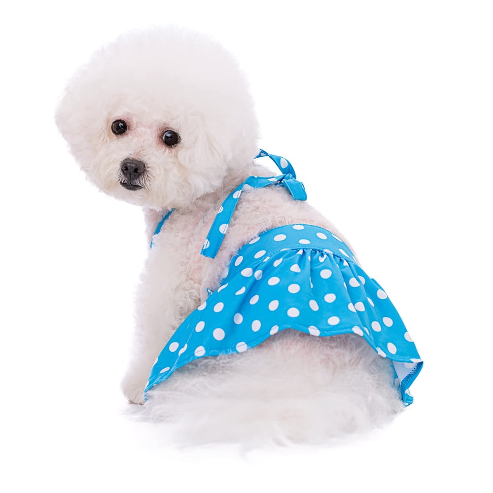 Coloody Dog Summer Bikini Suit Printed Lace-Up Beach Dog Kitten ...