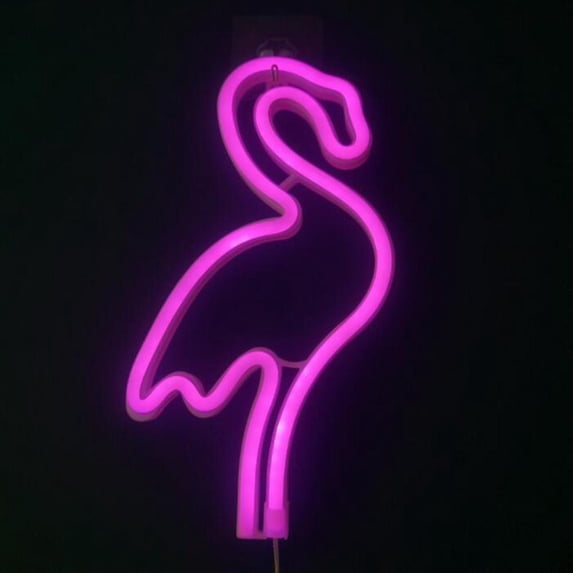 Coloody Flamingo Neon Light Led Neon Sign Wall Decor Battery or USB ...