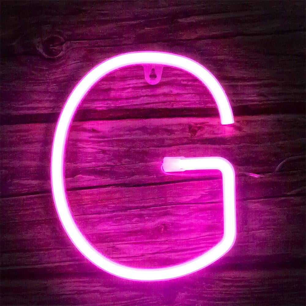 Coloody Light Up Letters Neon Signs Battery/USB Powered Letter Lights ...
