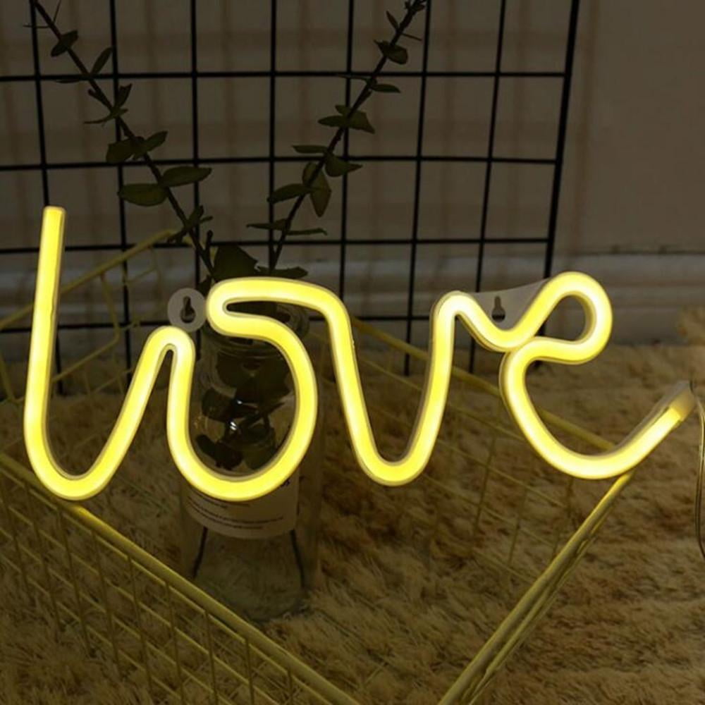 Coloody Love Neon Signs Led Neon Light Art Decorative Lights Wall Decor ...