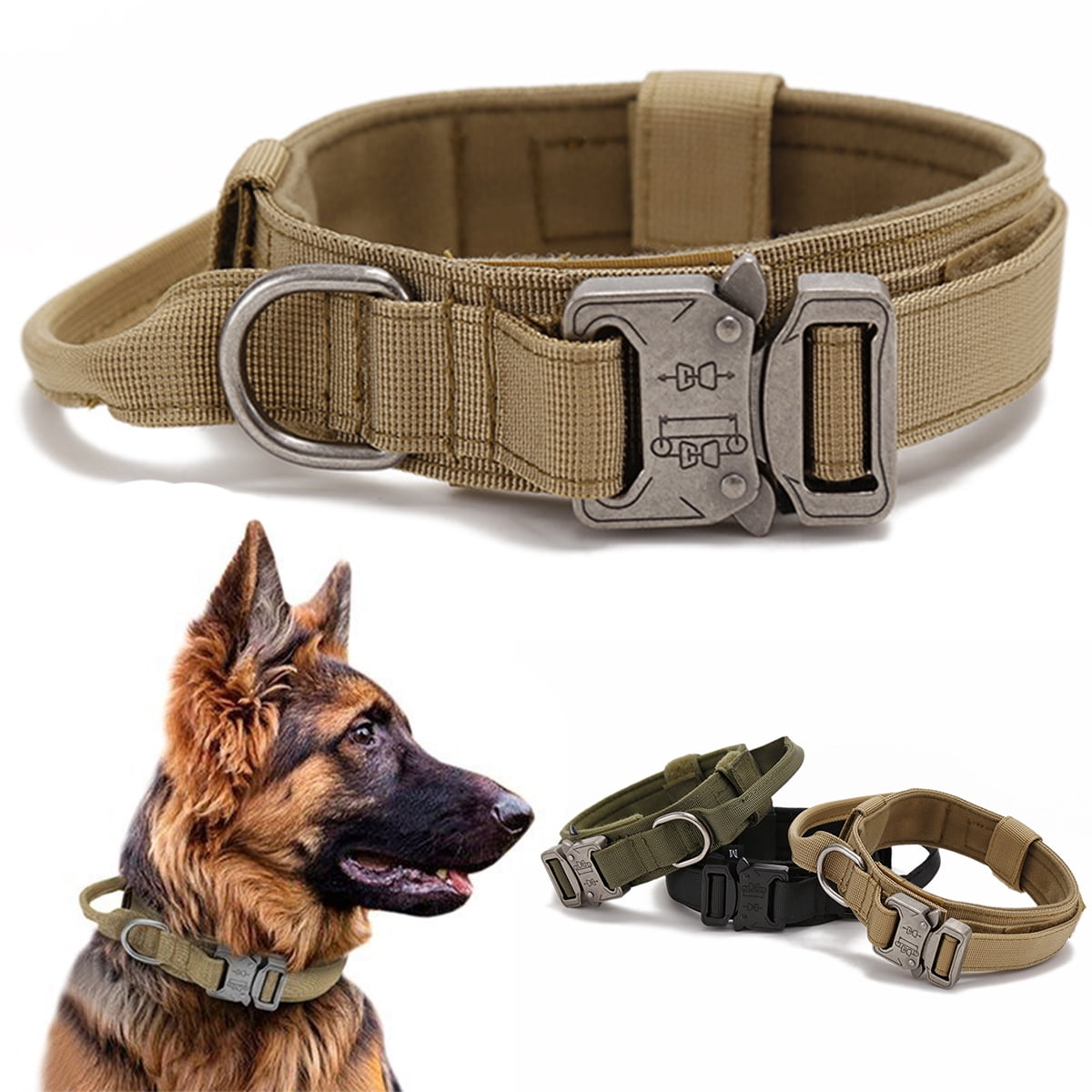 Coloody Reflective Heavy Duty Dog Collar With Handle And Buckle ...