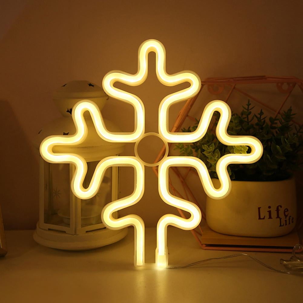 Coloody Snowflake Neon Lights LED Neon Light Sign Neon Wall Light ...