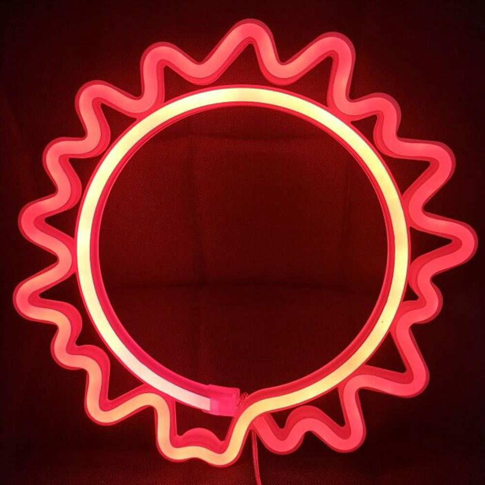 Coloody Sun Shaped Neon Lights LED Neon Light Sign Neon Wall Light ...