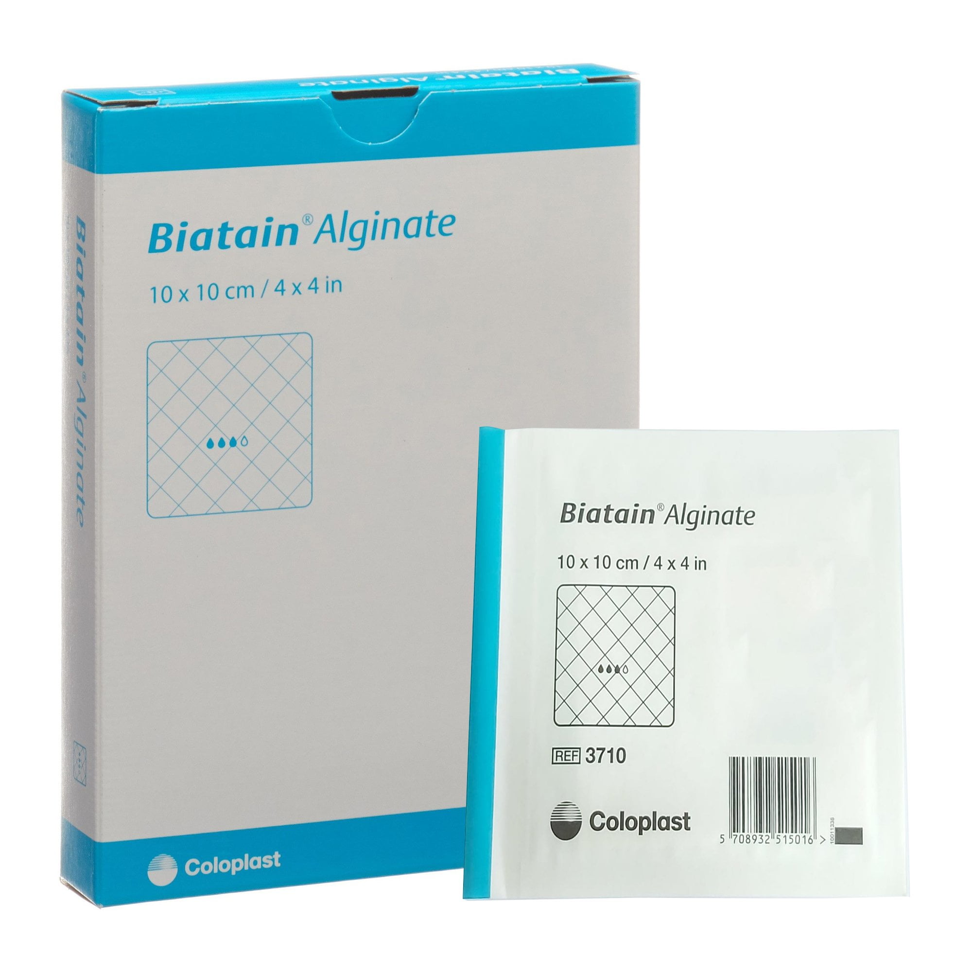 Seasorb Soft Biatain Alginate Dressing, Sterile, Latex Free, 4" x 4 ...