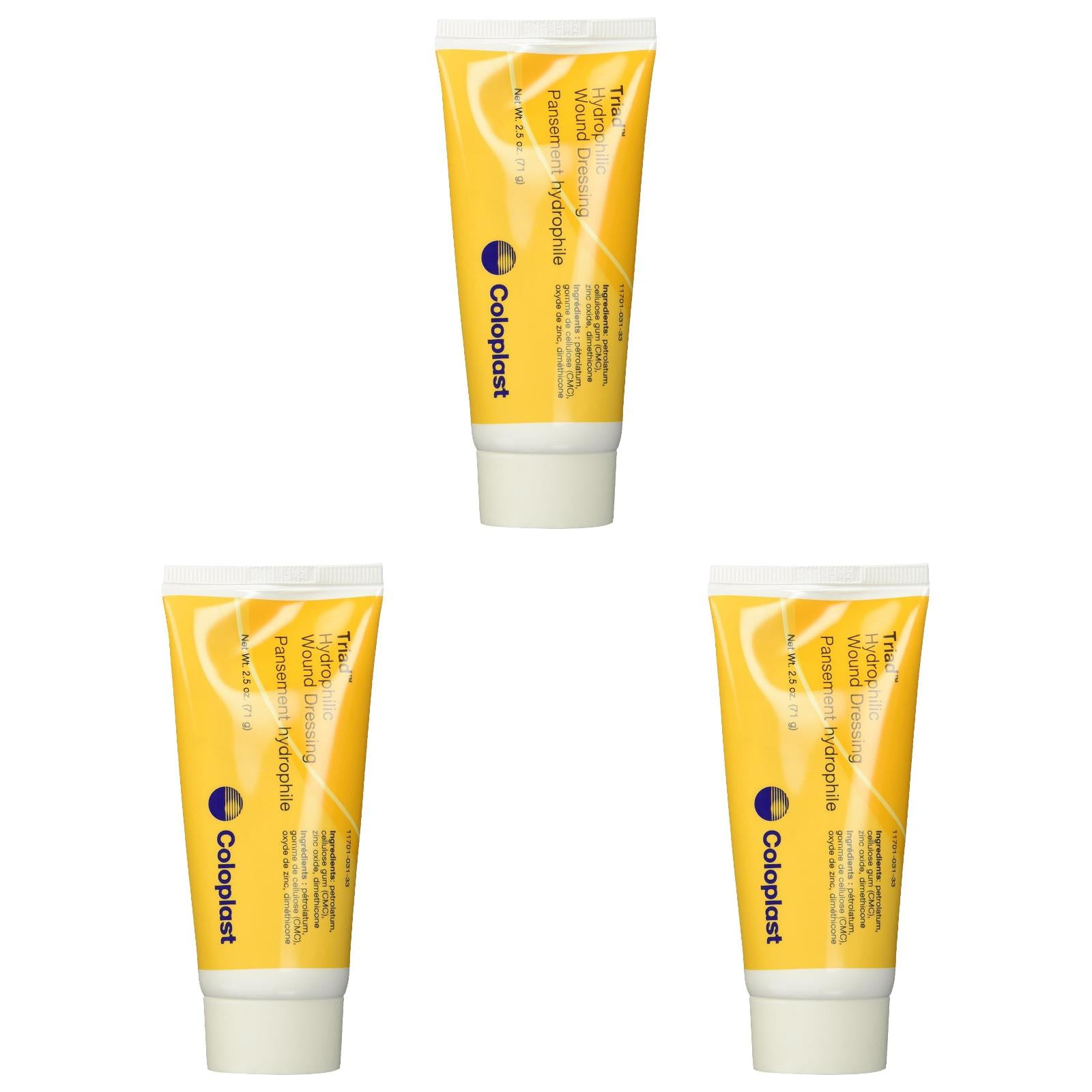 Coloplast Triad Hydrophilic Wound Dressing 3PCS | 6 oz Each | Zinc ...