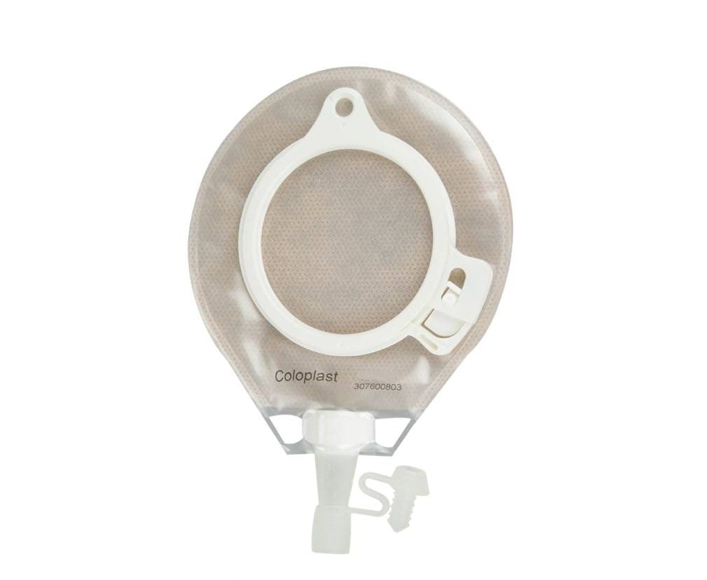 Coloplast® Uro Two-Piece Drainable Transparent Urostomy Pouch, 6 Inch ...