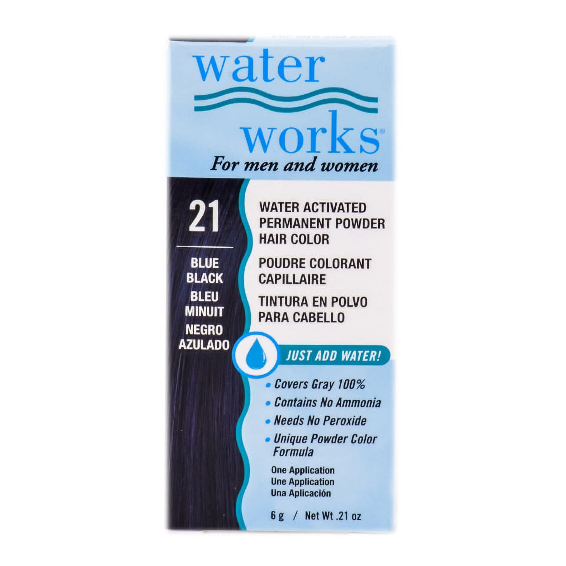 Color : #21 Blue Black , Water Works Activated Permanent Powder ...