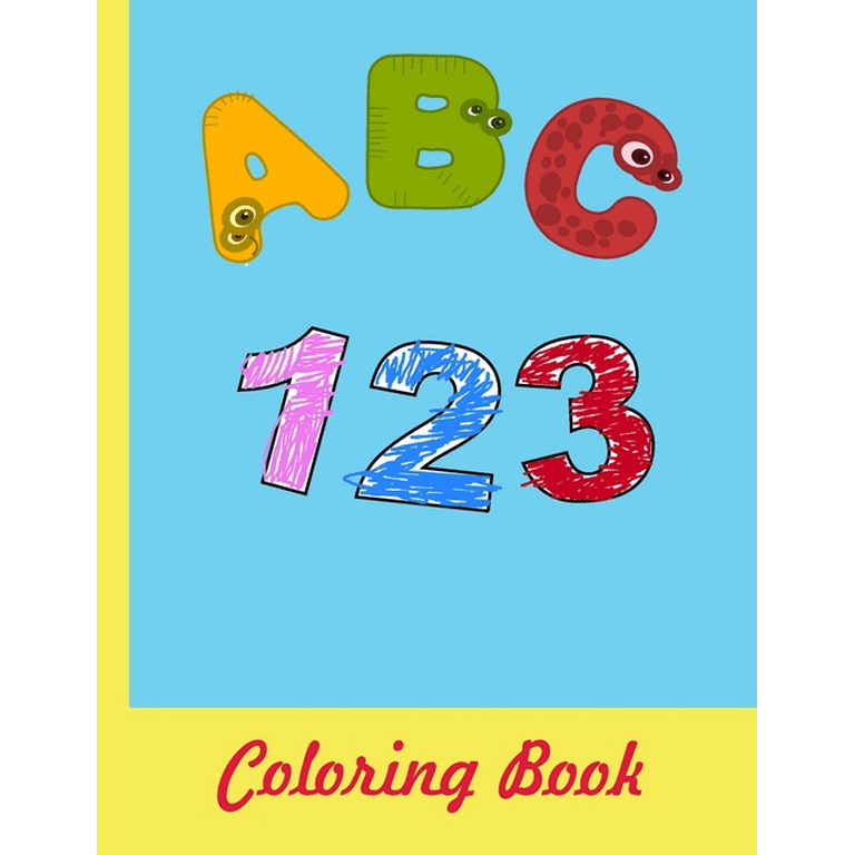 alphabet and numbers coloring book