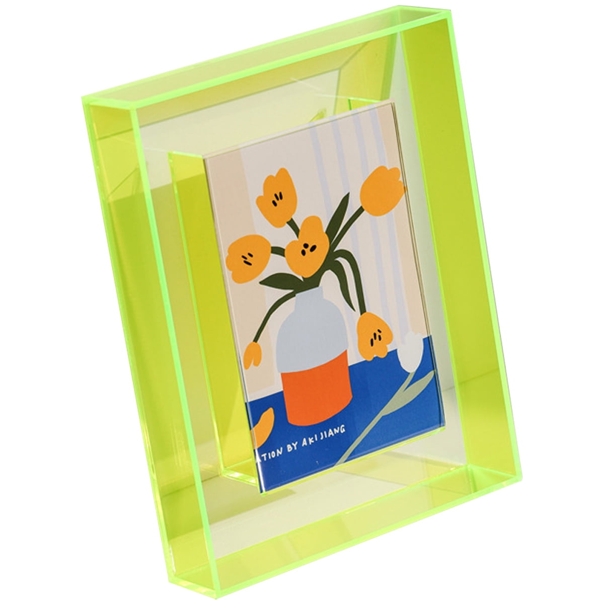 Color Acrylic Photo Frame Double-Sided Transparent Photo Frame Table 6 ...